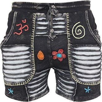 Shopoholic Fashion Short d&eacute;t&eacute; d&eacute;contract&eacute; pour Femme, Noir, S