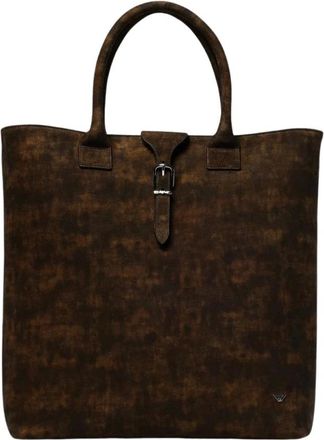 Emporio Armani Homme, Sacs, Brun, Taille: ONE Size Cabas avec boucle d&eacute;corative