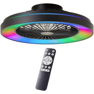 Brilliant Plafonnier led avec ventilateur Mazzaro G93854/06 led cee: e (a - g) 40 w noir R646182