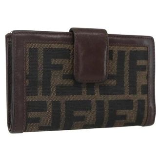 Fendi Portefeuille Pre-owned - Femme - Pre-owned - Brun - Taille: ONE Size