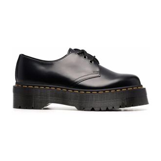 Dr. Martens 1461 Quad Smooth Leder Plateau Schuhe - - Shoes - Damen - Schwarzk - 40 EU