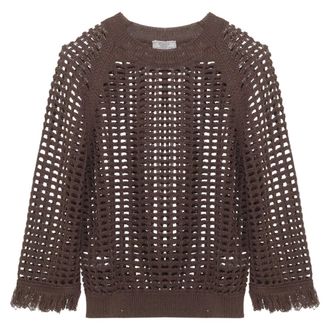 PESERICO Damen, Strickwaren, Braun, MGr&ouml;&szlig;e