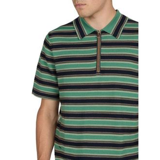Paul Smith Polo droit ray&eacute; en laine m&eacute;rinos
