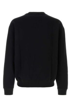 Jil Sander Mens Black Cotton Sweatshirt 001 Exterior: Felpe Sweater