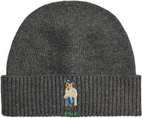 Polo Ralph Lauren Bonnet &agrave; revers en laine m&eacute;lang&eacute;e