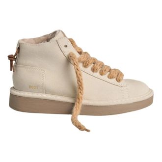 Panchic Bequemer Schn&uuml;rstiefel - - Shoes - Damen - Beige - 41 EU