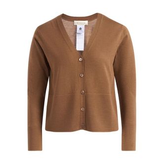 Max Mara Langer Strickcardigan - - Knitwear - Damen - Braun - XS