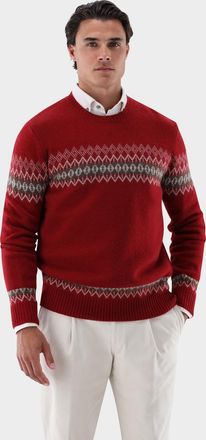 van Laack Pullover mit Kaschmir und Argyle-Muster