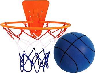 Generic Leiser Basketball - leiser Innenbereich mit Ring, Basketball zum Spielen im Innenbereich | Kein interner Wettkampf des Sportballs f&uuml;r Erwachsene und K