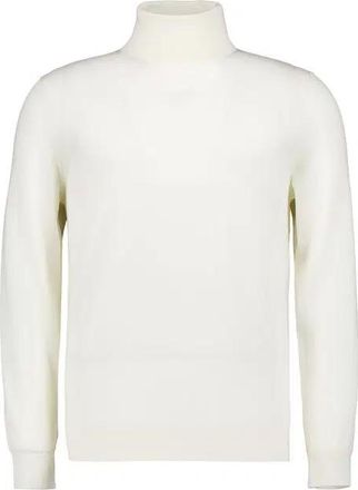 Strellson Herren Pullover beige Merinowolle unifarben