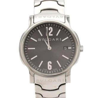 Bulgari Montre vintage Pre-owned - Homme - Pre-owned - Gris - Taille: ONE Size