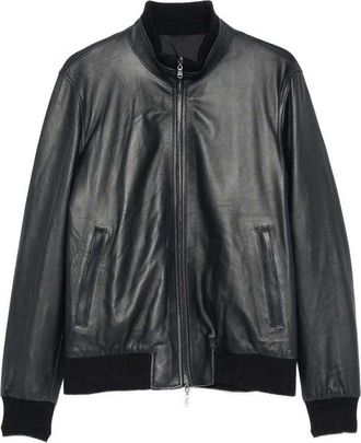 Barba Lederjacke - Blau