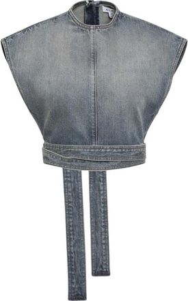 Alaia Femme, Tops, Bleu, Taille: 36 FR Top