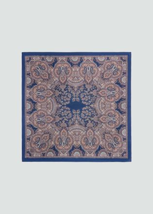 Mango Foulard en imprim&eacute; paisley bleu marine - Femme - Taille unique - MANGO