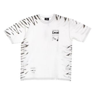 Mauna Kea Wei&szlig;es Tiger Tee Kurzarm T-Shirt - - Tops - Herren - Wei&szlig; - L