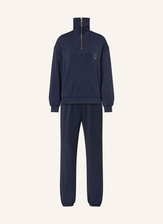 Liu Jo Liu Jo Set: Sweat-Troyer Und Sweatpants Mit Schmucksteinen blau