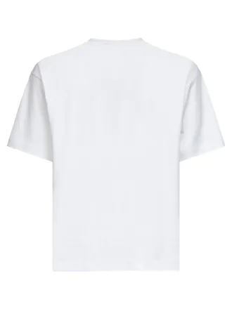 Giorgio Armani Mens T-Shirt Cotton Interlock Ivory T-Shirts And Polos