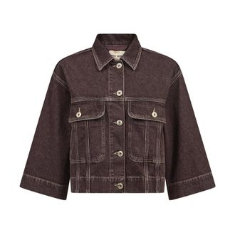 Mos Mosh MMAnetta Denimjacke - - Jackets - Damen - Braun - XL