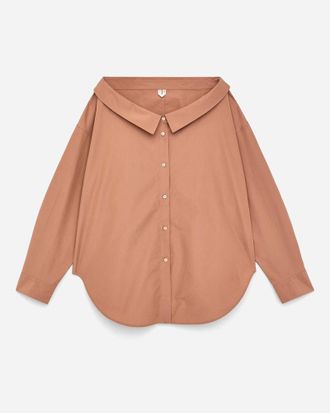 Arket Bluse Mit Weitem Ausschnitt -Rosa