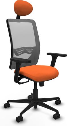 Piqueras y Crespo Zulema Nackenst&uuml;tzstuhl mit 3D-Armen, h&ouml;henverstellbarer Lendenwirbelst&uuml;tze und festem Kopfteil, ausgestattet mit 3 Positionen und Schneidschaum, Grau