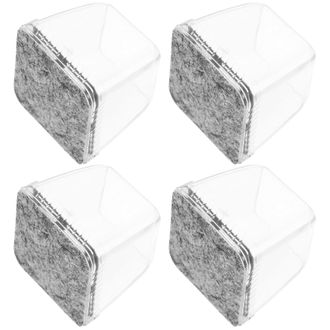 Hemobllo Ipetboom 4 St&uuml;ck Silikon M&ouml;belfu&szlig;kappen Transparent Stuhlbein Schoner rutschfest f&uuml;r St&uuml;hle Tische und B&auml;nke Bodenschutz f&uuml;r 28 35mm M&ouml;belbeine M&ouml;belz