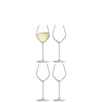 LSA International Borough Champagnertulpen, Glas, Clear, 4 St&uuml;ck (1er Pack), 4