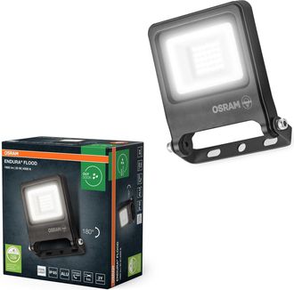 Osram ENDURA FLOOD PC 20W LED-Fluter, 4000K kaltweiß, 1800 Lumen, IP65 Flutlicht für Außenbereiche, recyceltes Aluminium, 110° Abstrahlwinkel