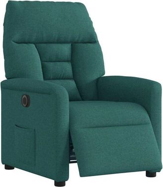 vidaXL Fauteuil inclinable électrique Vert foncé Tissu Vidaxl