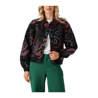 Pom Amsterdam Damen, Jacken, Schwarzk, XSGröße