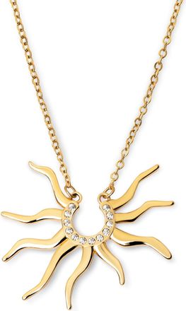 Singularu Sole Mio Halskette. Messing mit 18 Kt Vergoldeter Beschichtung. Schmuck f&uuml;r Damen