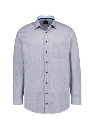 Olymp Herren Hemden blau Baumwolle