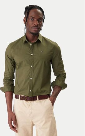 Tommy Jeans Hemd Original DM0DM04405 Gr&uuml;n Slim Fit