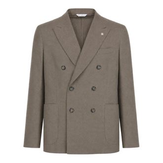 Manuel Ritz Double Breasted Suits - - Suits - Herren - Braun - M