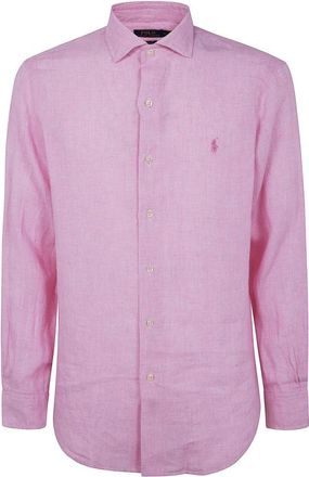 Polo Ralph Lauren Homme, Chemises, Rose, Taille: XL Chemise en lin &agrave; carreaux vichy