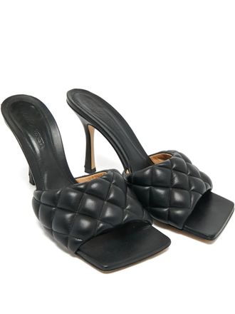 Bottega Veneta Lido quilted-design mules - Schwarz