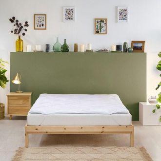 Bleu Calin Bleu Calin - Surmatelas Confort Anti-acariens - Moelleux - Traitement naturel - 160x200 cm