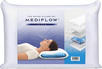 Mediflow Wasserkissen - Elite Collection Memory Foam Kissen Orthop&auml;disches Kopfkissen Verstellbares Wasserkissen zum Schlafen (50 x 70 cm)