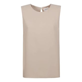 P.A.R.O.S.H. Panty &Auml;rmellose Bluse - - Blouses & Shirts - Damen - Beige - XL