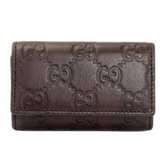Gucci Pre-owned &Eacute;tui &agrave; cl&eacute;s - Femme - Pre-owned - Brun - Taille: ONE Size