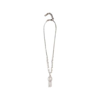 Alessandra Rich Kristallkette mit Fransen - - Accessories - Damen - Grau - ONE SIZE