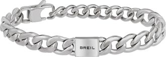 Breil Herrenarmband Logo Mania Collection TJ3068 - Herrenschmuck - Stahlarmband f&uuml;r Herren mit Stahlplatte mit Logo - Verstellbare L&auml;nge von 17 cm bis 22 cm