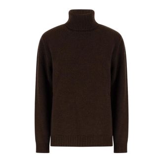 KANGRA Pull en m&eacute;lange de laine - Femme - Pulls - Brun - Taille: 38 FR