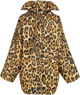 Alaia Femme, Vestes, Multicolore, Taille: 36 FR Animalier Layered Coat