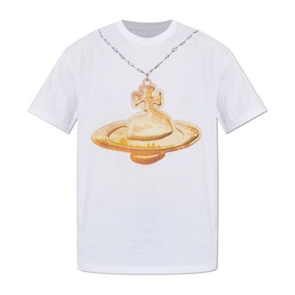 Vivienne Westwood Gold Orb Classic T-Shirt - - Tops - Herren - Wei&szlig; - XL