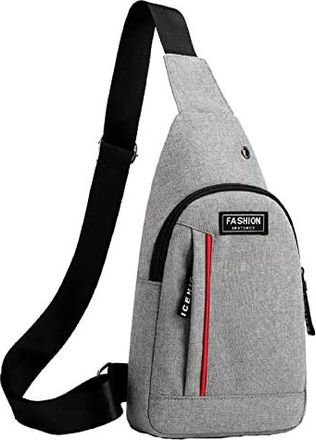 Generic Sac à dos de sport pour homme - Sac à bandoulière pour homme - Sac à bandoulière pour appareil photo, gris, Taille unique