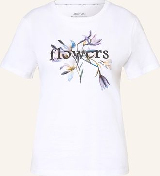 Marc Cain T-Shirt Mit Schmucksteinen weiss