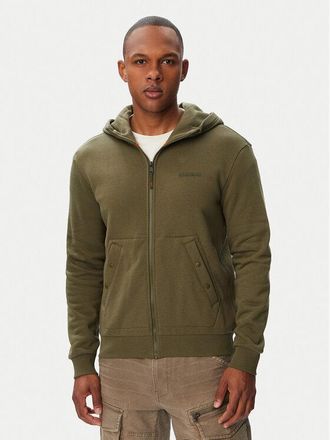 Napapijri Sweatshirt Yourte NP0A8AHE Dunkelgr&uuml;n Relaxed Fit