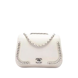 Chanel Pre-owned Vintage Flap Bag - - Pre-owned - Damen - Wei&szlig; - ONE SIZE
