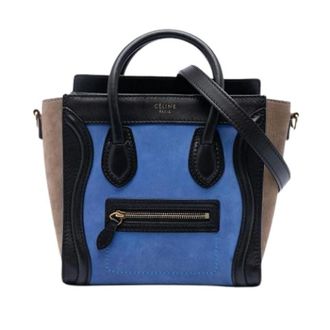 Celine Sac &agrave; main Nano Luggage Pre-owned - Femme - Pre-owned - Bleu - Taille: ONE Size