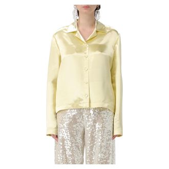 Philosophy di Lorenzo Serafini Satin Viskose Hemd - - Blouses & Shirts - Damen - Gelb - S